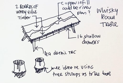 Copper River Infill to Oak Table, Scotland - Revelare